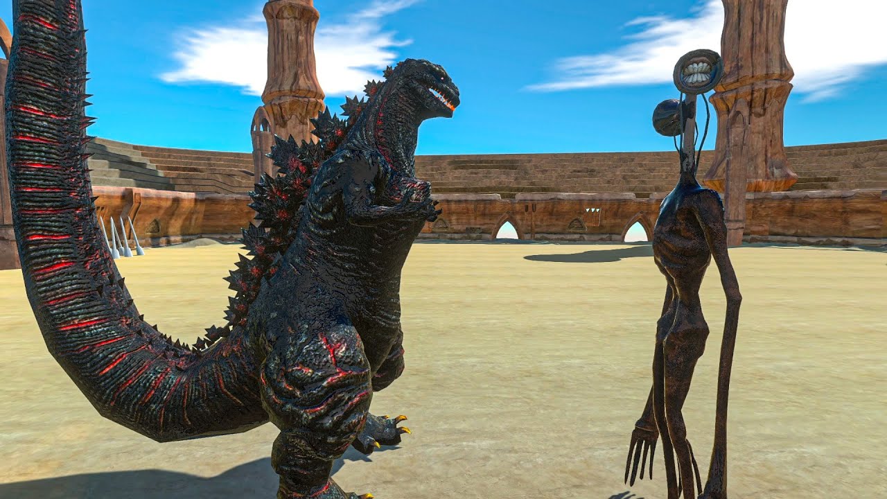 Shin Godzilla vs Siren Head - ARBS Godzilla Mods - YouTube