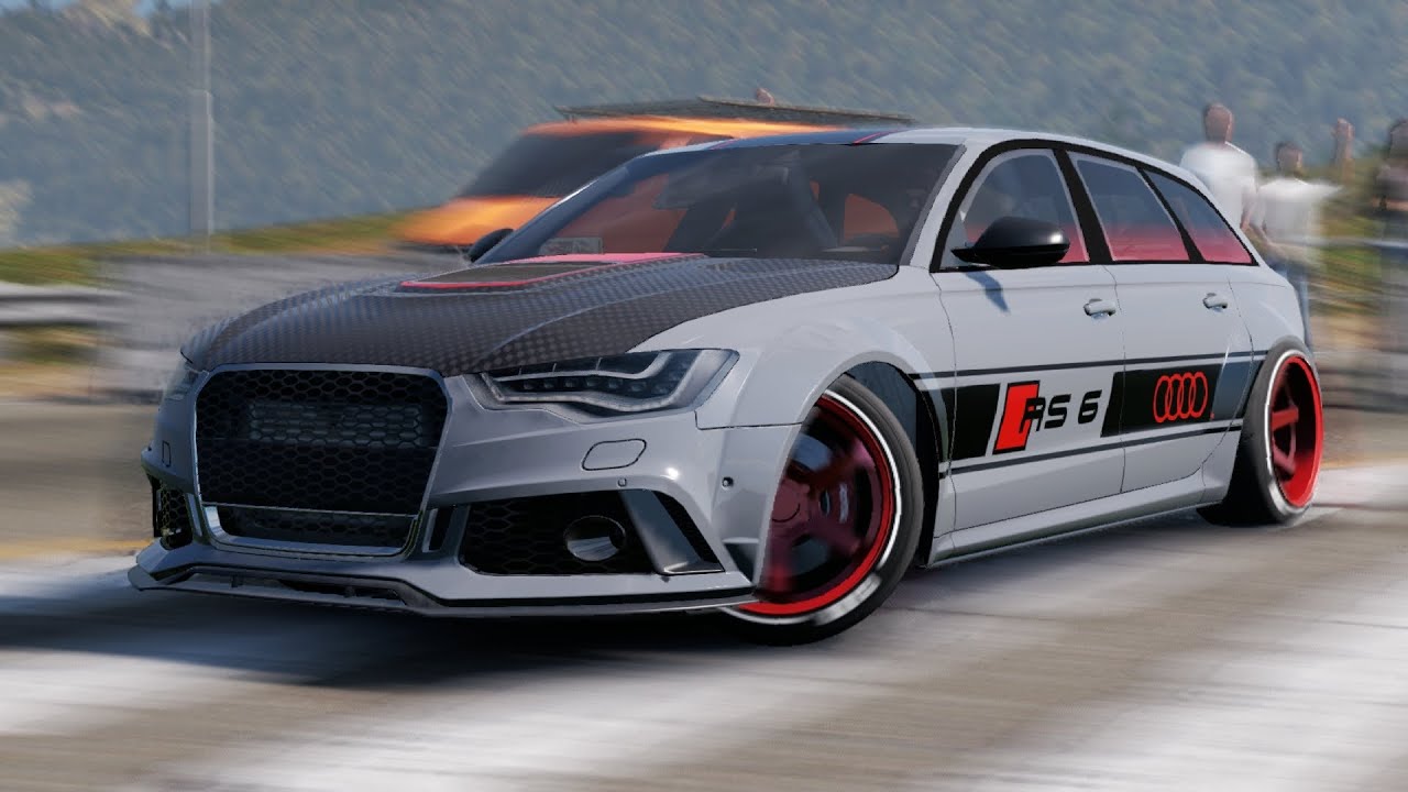 Test drift Audi RS6 carx drift - YouTube
