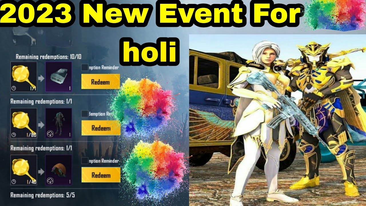 Holi new event of bgmi new march event 2023 #bgmi # ...