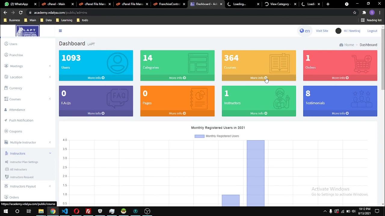 EClass LMS Laravel customization Project - YouTube