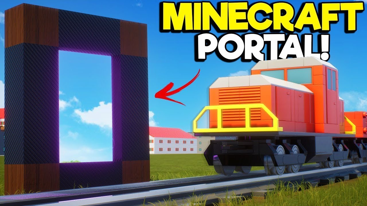We Used a CURSED MINECRAFT PORTAL toop the Train in Brick Rigs ...