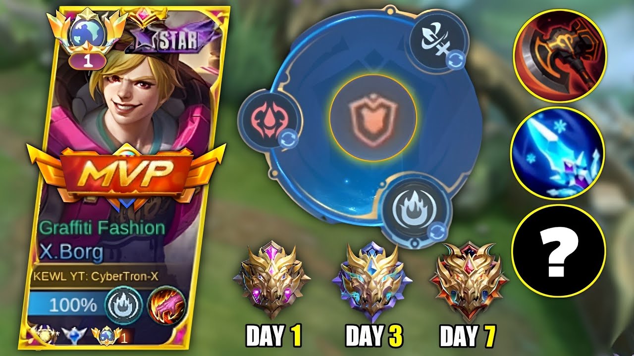 NEW X.BORG AND BUILD EMBLEM TO EASY RANK UP IN THIS NEW SEASON | X.BORG ...