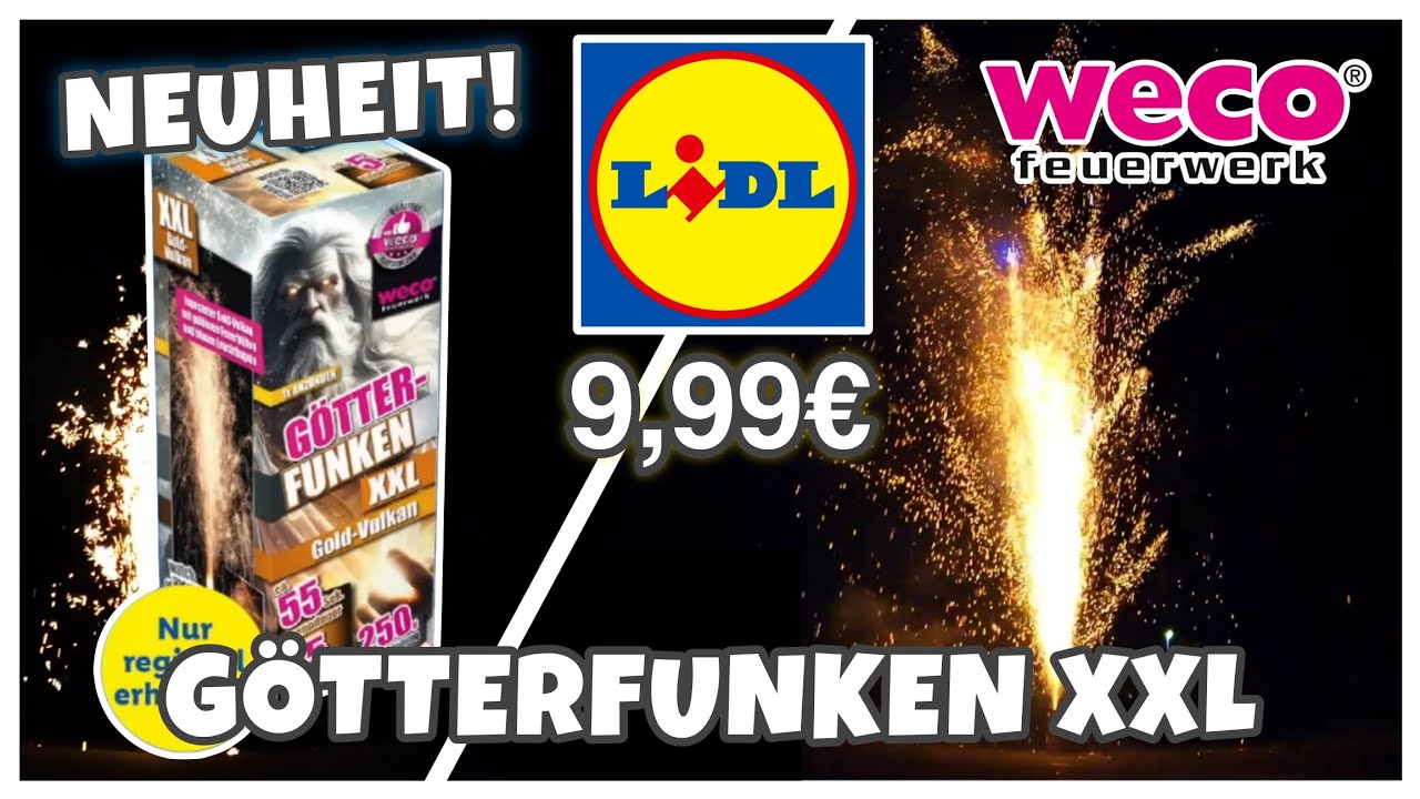 Götterfunken XXL von Weco bei Lidl 🤩 | TOP NEUHEIT 2025 🔥 | Pyro TV ...