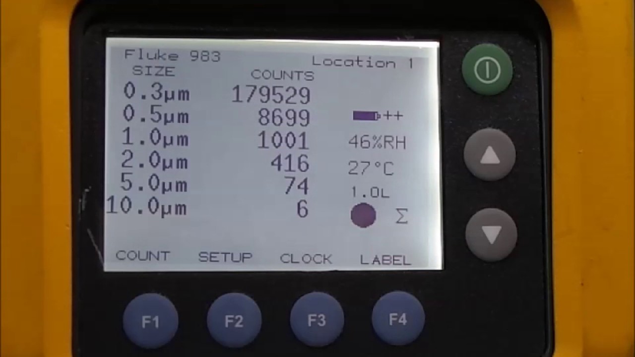 particle counter, fluke983 - YouTube