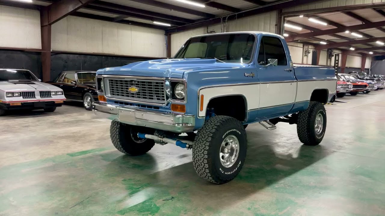 *SOLD* 1973 Chevrolet K10 SWB Pickup / 4X4 / 350 #111402 - YouTube