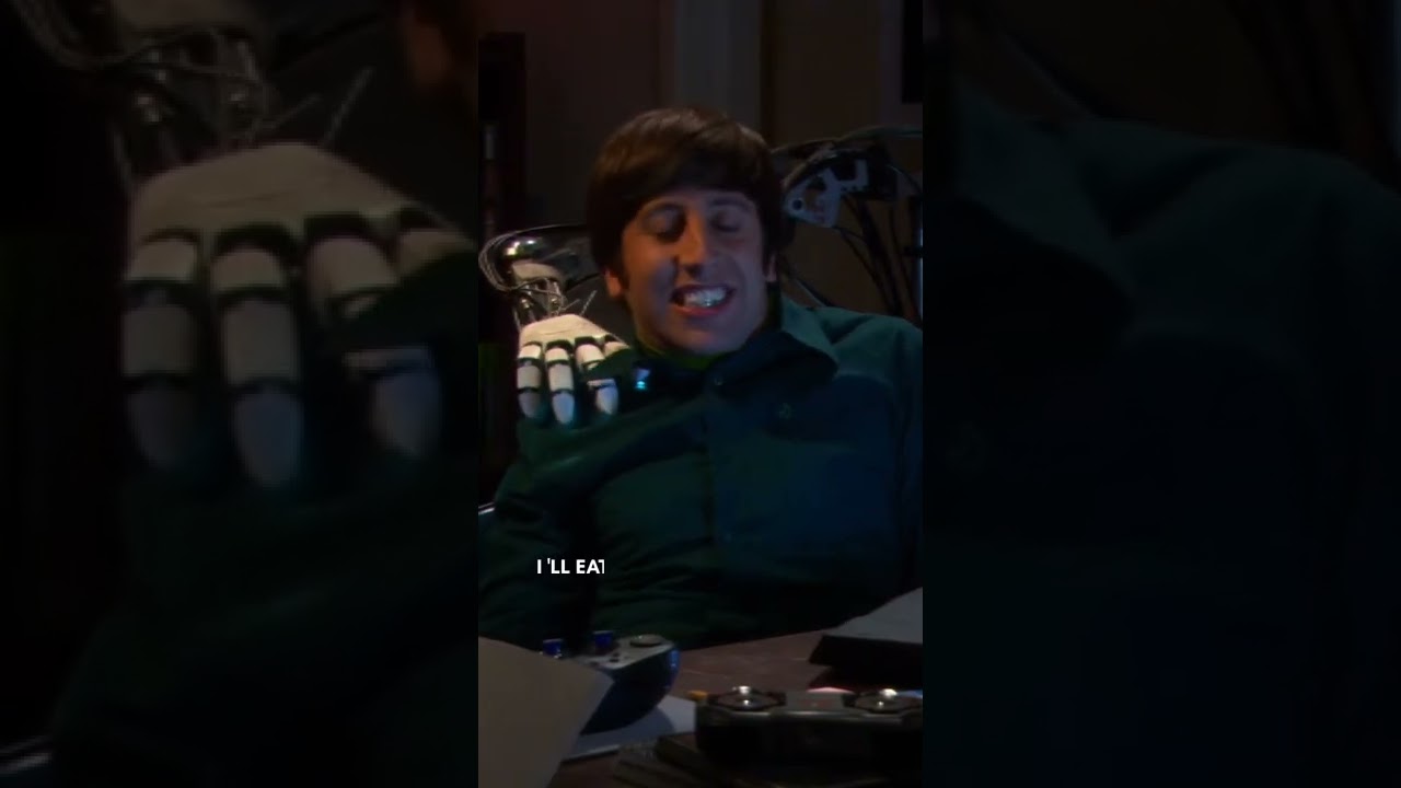 howard uses robot hand.... #shorts #tbbt #funny #viral - YouTube