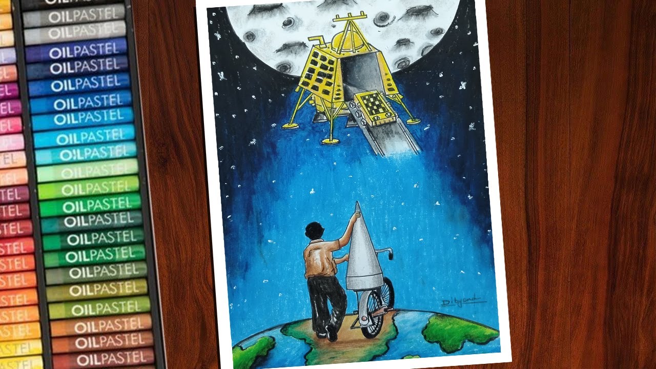 Chandrayaan 3 Drawing || How to Draw Chandrayaan 3 Very Easy Step by ...
