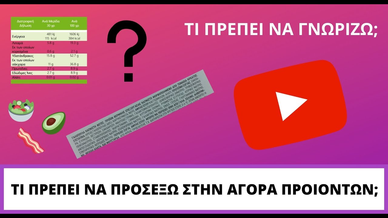 Τι πρέπει να προσέξω στην αγορά προιόντων; - YouTube