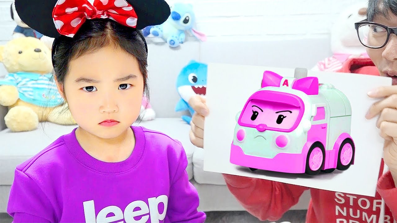 Boram Plays with Paints Toy - YouTube