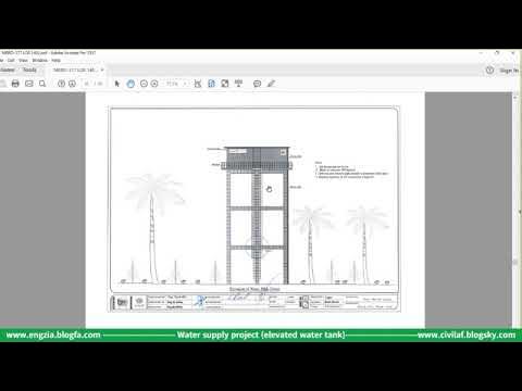 Water supply project - elevated water tank design - YouTube