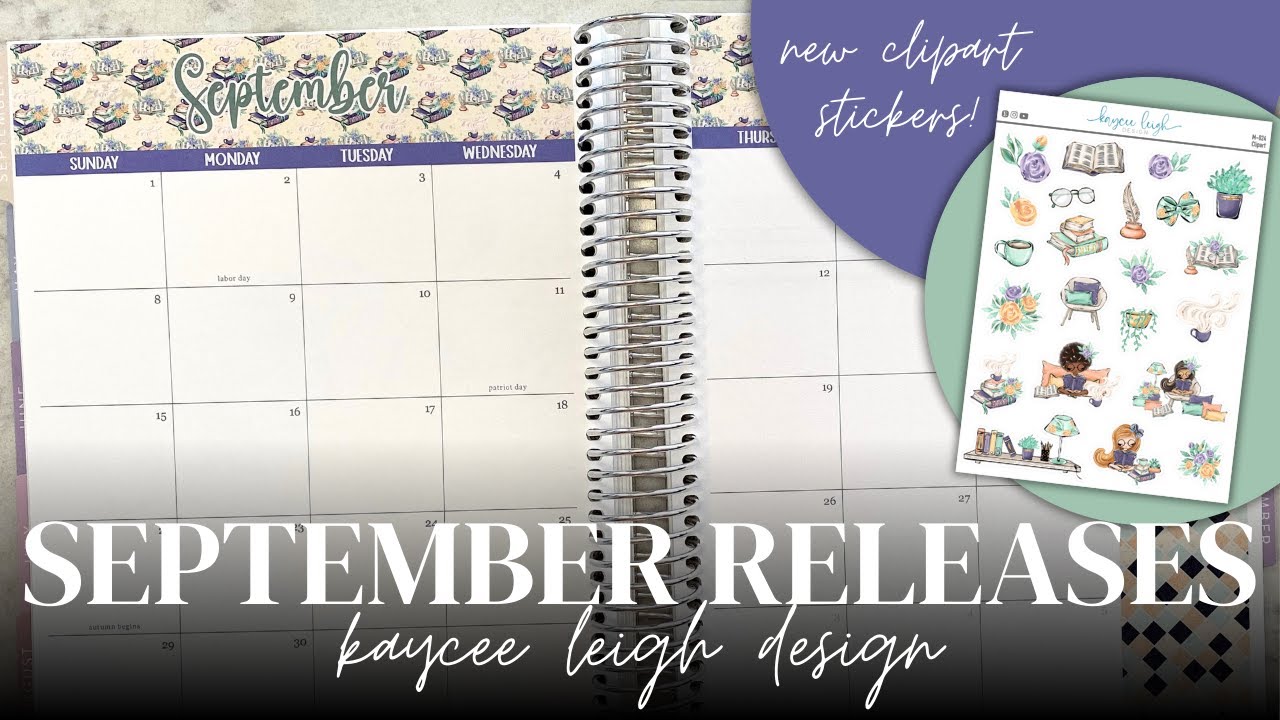 September New Sticker Releases | New Clipart Sheet! | Kaycee Leigh ...