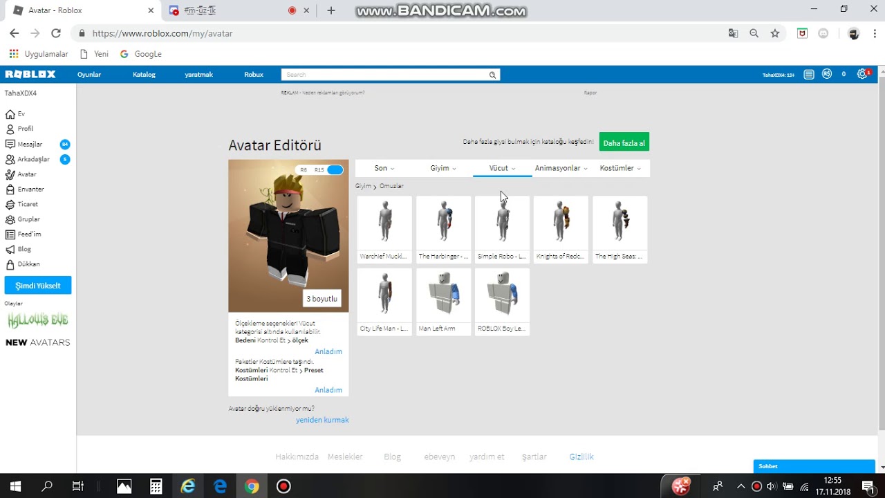 Roblox Karakteri Yapıyom/Roblox - YouTube
