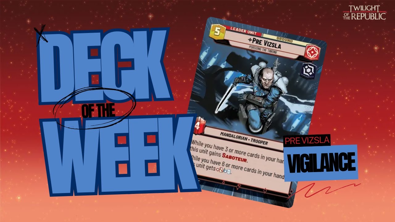 SEEING HOW IT GOES WITH PRE VIZSLA CONTROL! | My Deck Of The Week ...