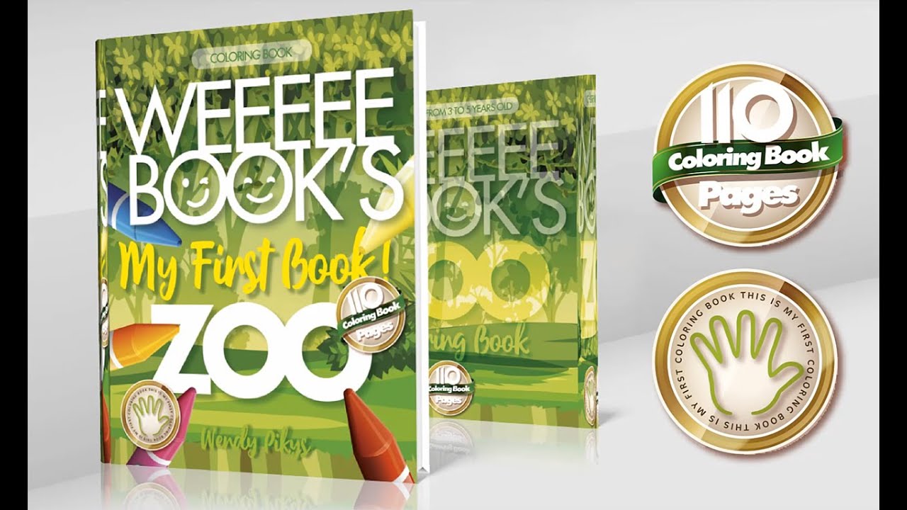 WEEEEE BOOK'S My First Book! ZOO 🦊 Animal coloring books for kids ages ...