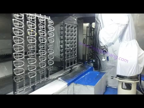 Robotic Paint Shop for Automotive Parts - YouTube