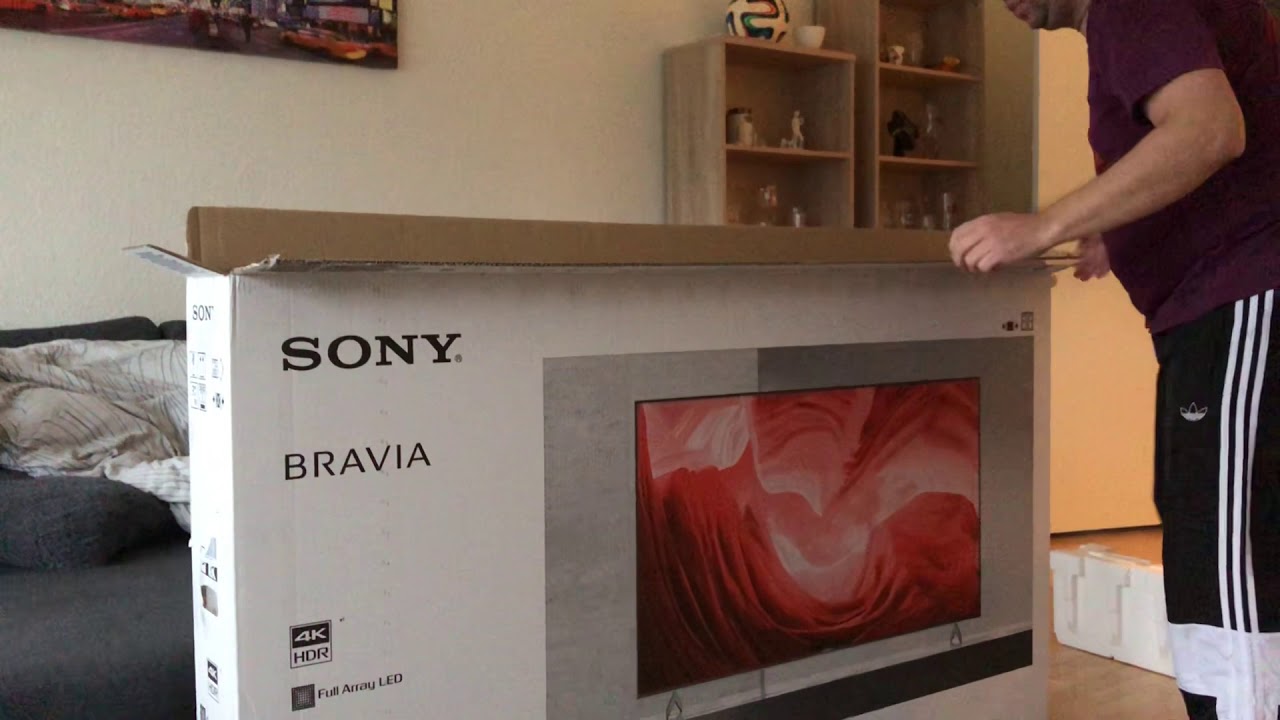 Sony XH90 (X900H) 65” HDMI 2.1 Gaming TV unboxing Part 1/2 - YouTube