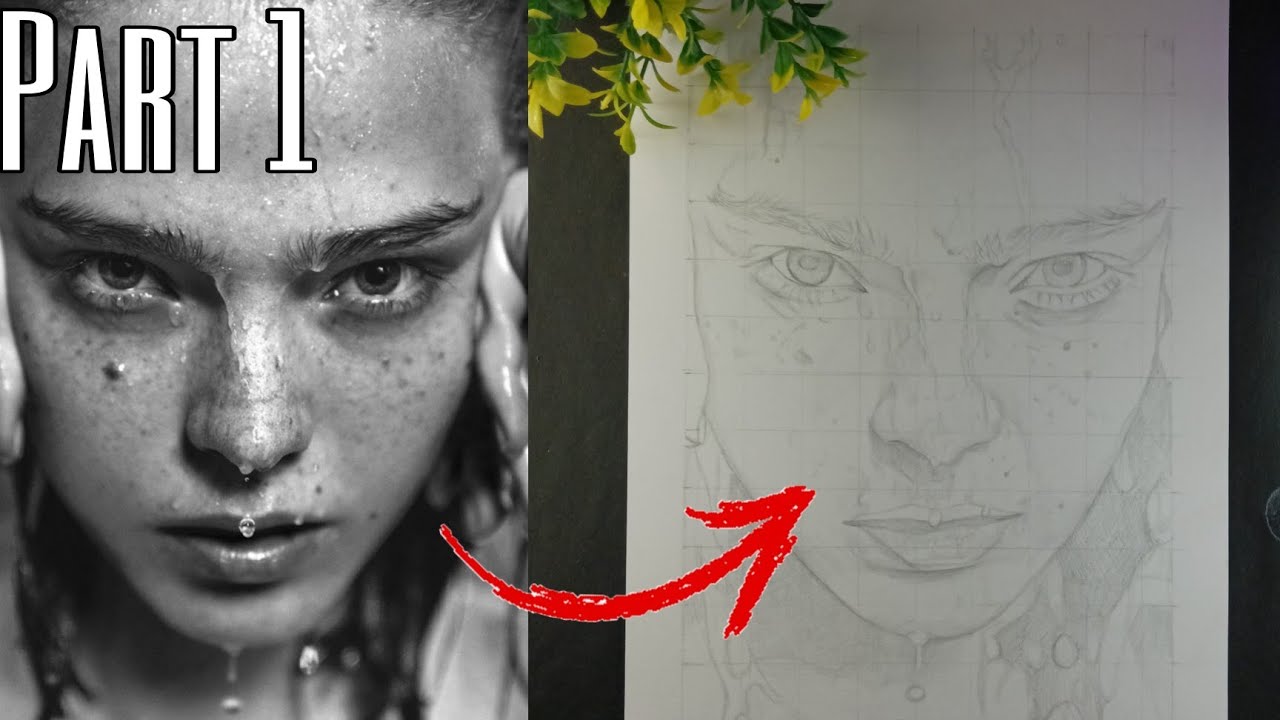 How to draw outline with grid method? - YouTube