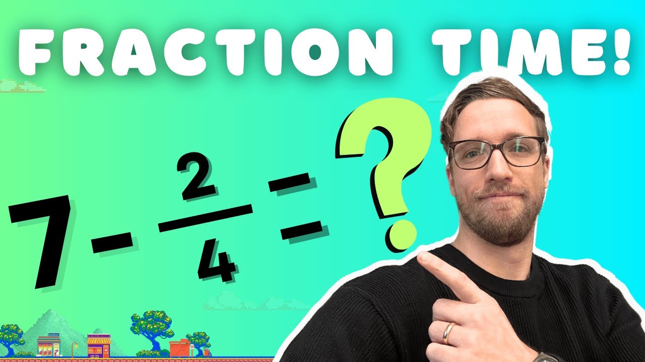 ️ How to subtract a whole number and fractions! - Teacher Explains 📗 ...