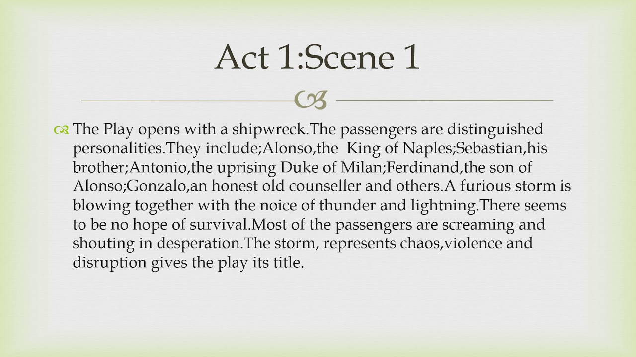 EXPLANATION OF ACT1 SCENE 1-Video 3 - YouTube