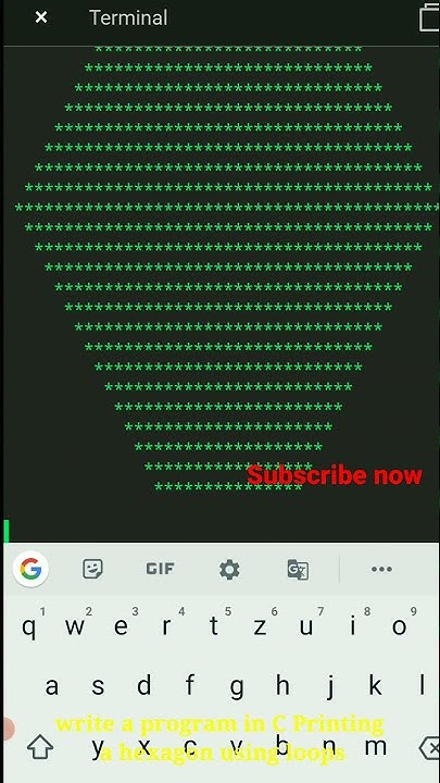 write a program in C Printing a hexagon using loop|#shorts|#short - YouTube