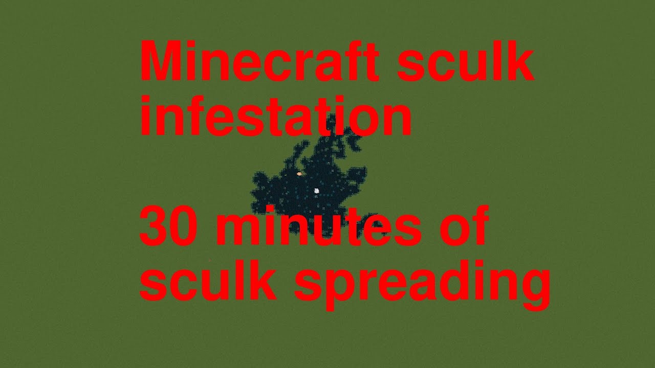 Minecraft sculk block infesting flat world - spreading for 30 minutes ...
