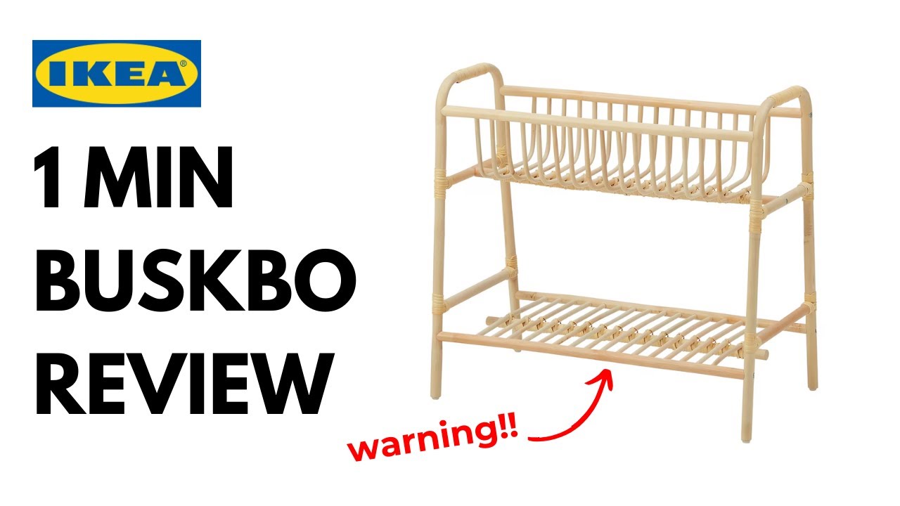Honest IKEA Review - BUSKBO Plant Stand Rattan - YouTube