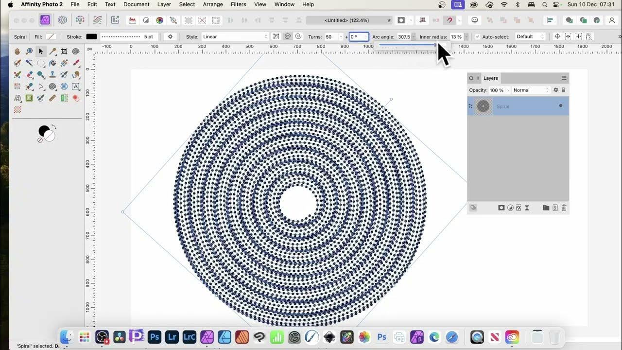 Affinity Photo : How To Create Spiral Zigzag / Ripple / Crackle Effects - YouTube