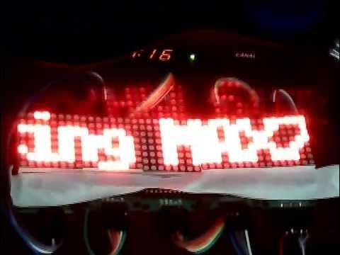 40 x 8 LED Matrix - Arduino Max 7219 - Scrolling Text Up & Down - YouTube