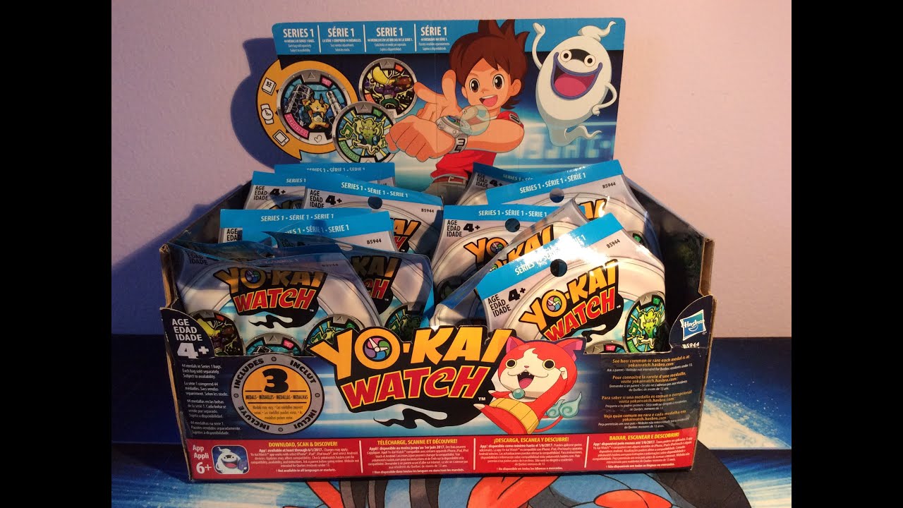 SHOGUNYAN HYPE!!! Yo-Kai Watch Medal Series 1 Box Opening (23 Packs ...