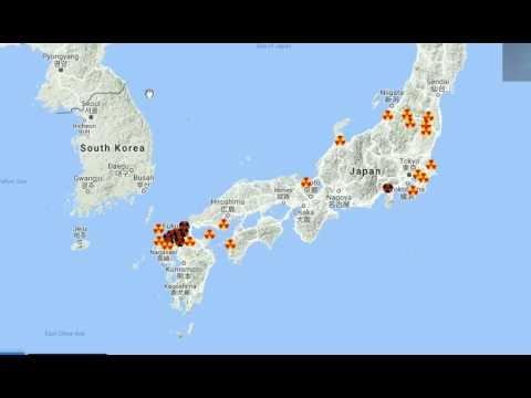 2016 1214 Japan Radioactive Map - netc.com - YouTube