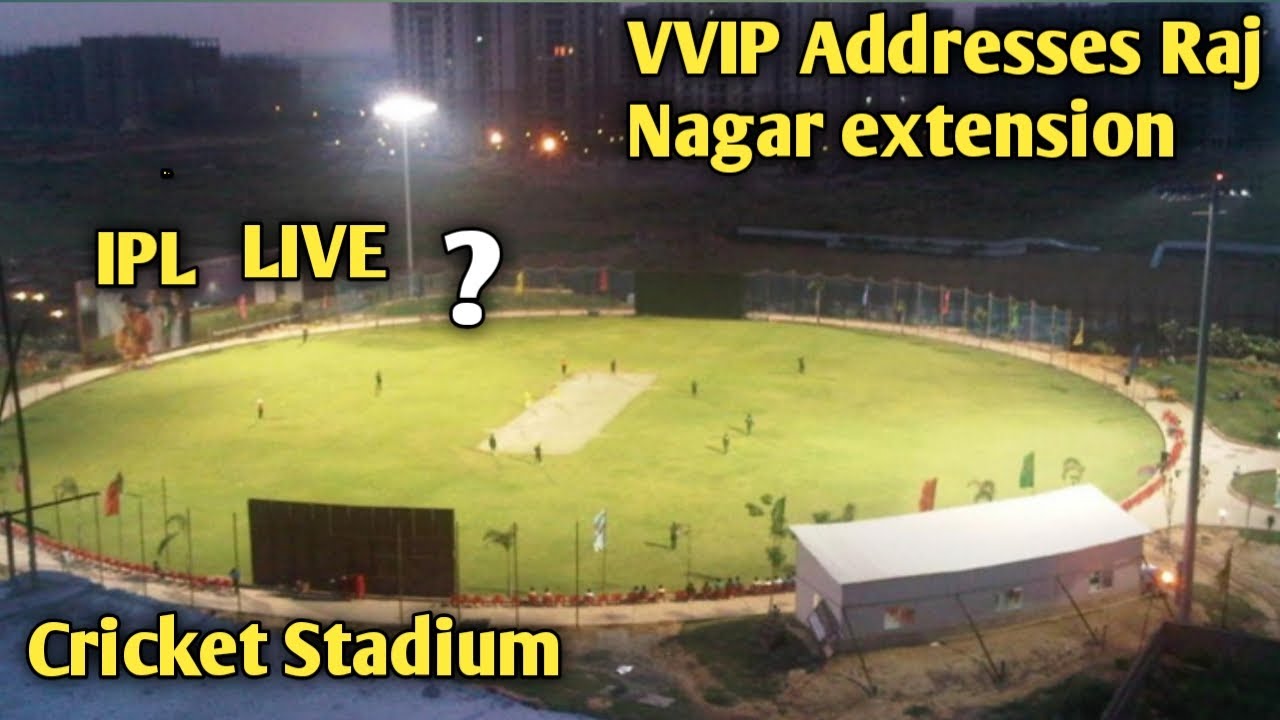 VVIP ADDRESSES RAJ NAGAR EXTENSION STADIUM - YouTube