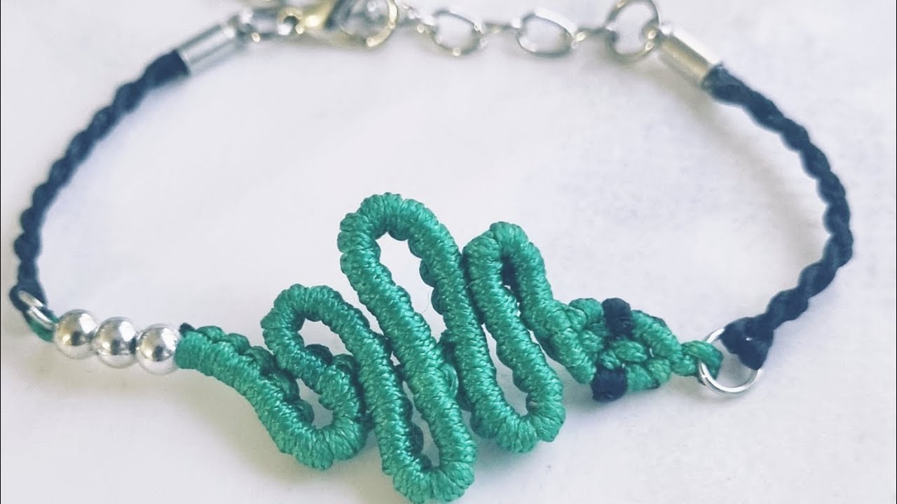 Macrame Snake #macrame #handmade #bracelet #snake #serpent #animals # ...