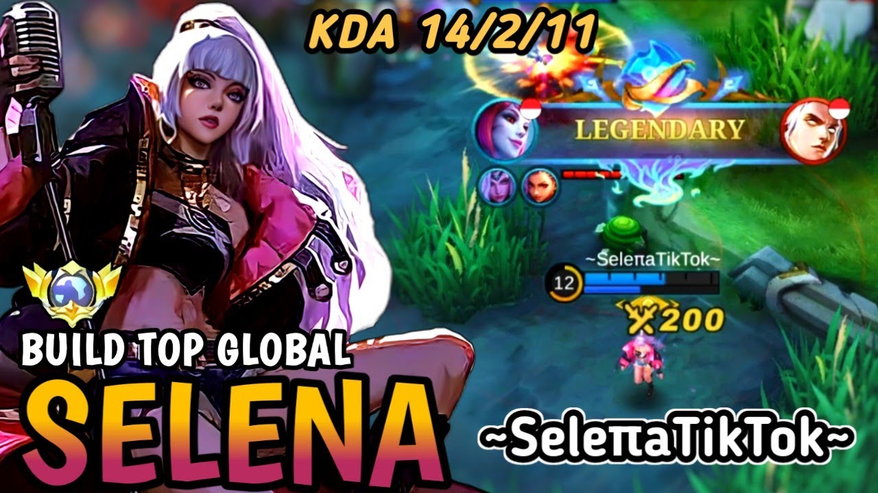 SELENA BEST BUILD 2023 | GAMEPLAY SELENA | TOP GLOBAL SELENA ...