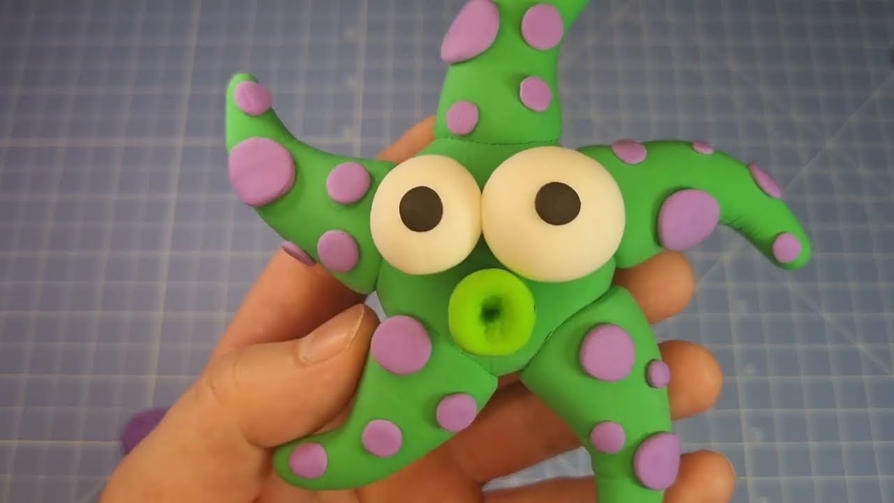 How to make a starfish out of clay - YouTube