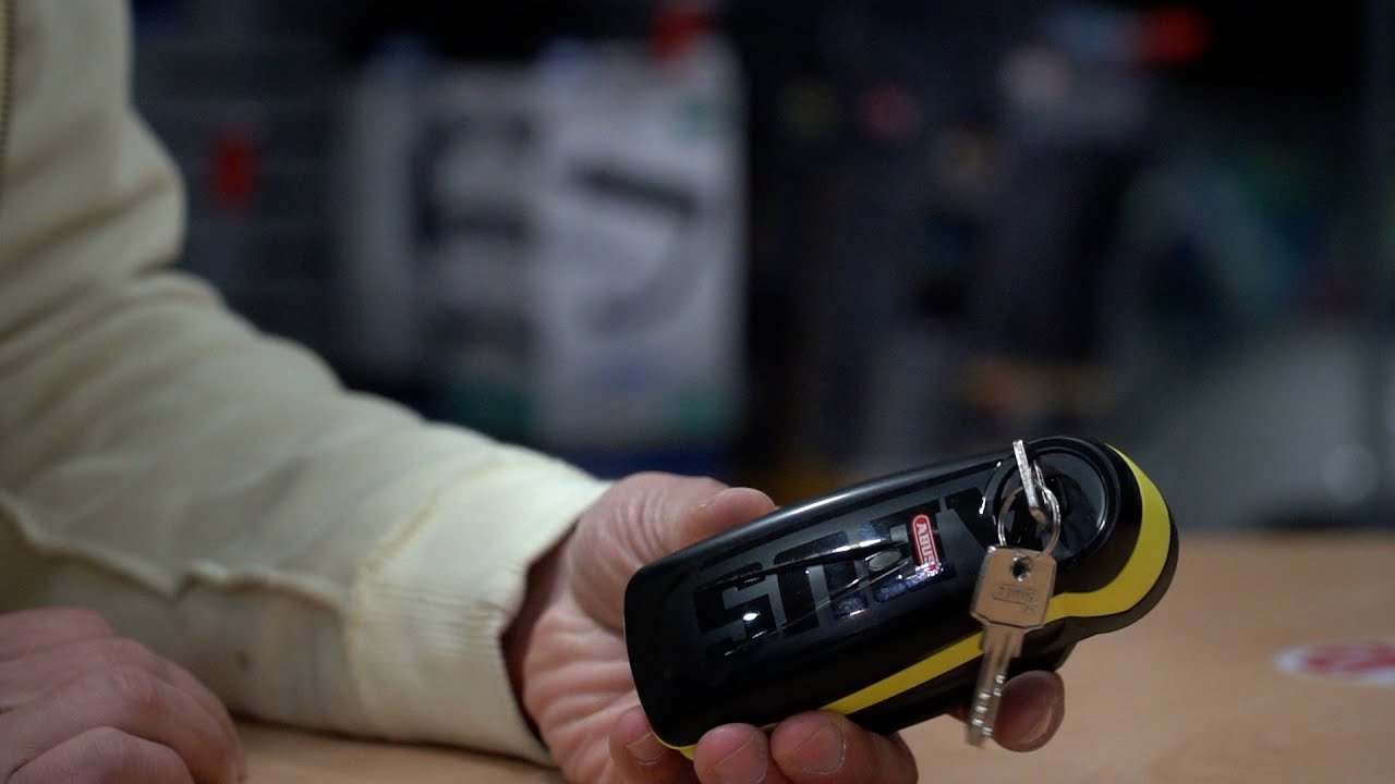 ΚΛΕΙΔΑΡΙΑ ΔΙΣΚΟΦΡΕΝΟΥ ΜΕ ΣΥΝΑΓΕΡΜΟ DETECTO 7000RS1 YELLOW| ABUS - YouTube