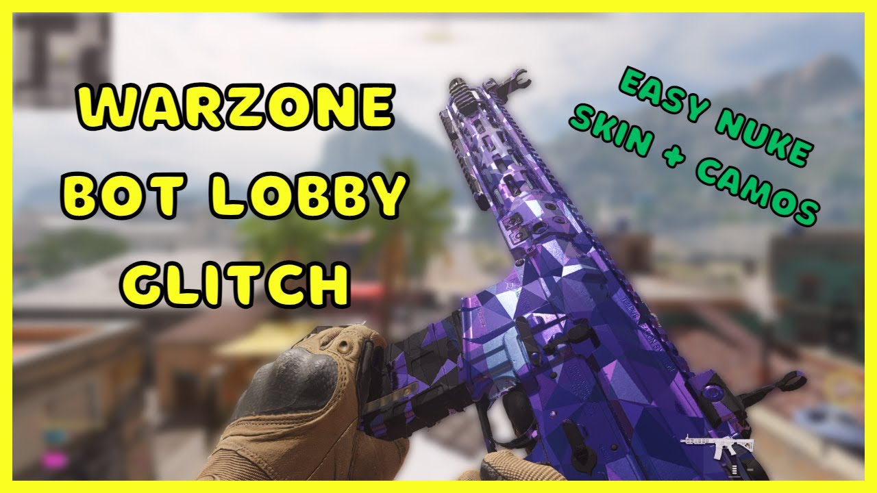 *NEW* Warzone Bot Lobby Glitch (EASY NUKE SKIN!) - YouTube