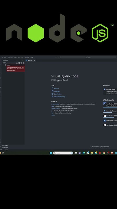 Nodejs Installation Nodejs Nodejstutorial Nodejs Programming Programmer Tutorial