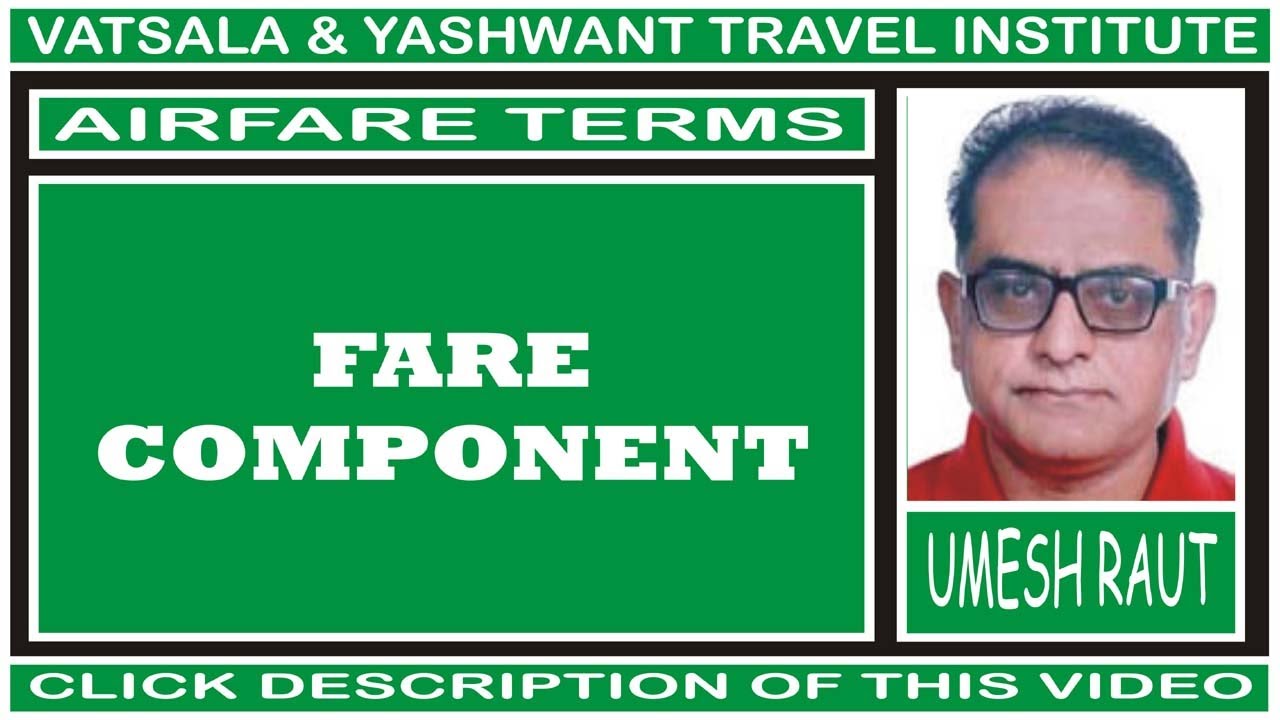 FARE COMPONENT | AIRFARE TERMS - YouTube