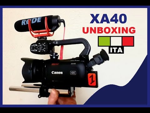 Canon XA40 (4K) Unboxing - Cam Per Documentari - Prime Impressioni ...