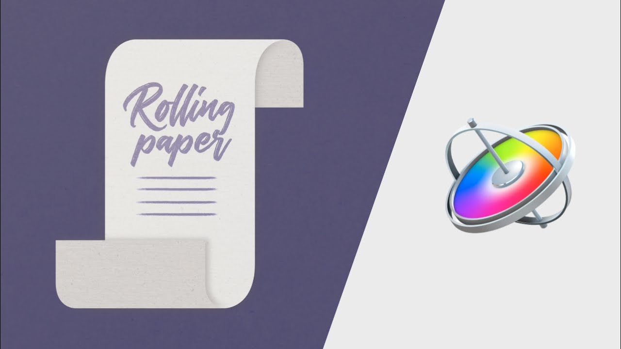 How to Create a Rolling Paper - Apple Motion 5 Tutorial - YouTube