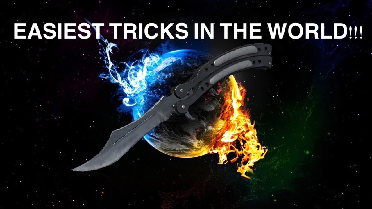 EASIEST BUTTERFLY KNIFE TRICKS IN THE WORLD!! - YouTube