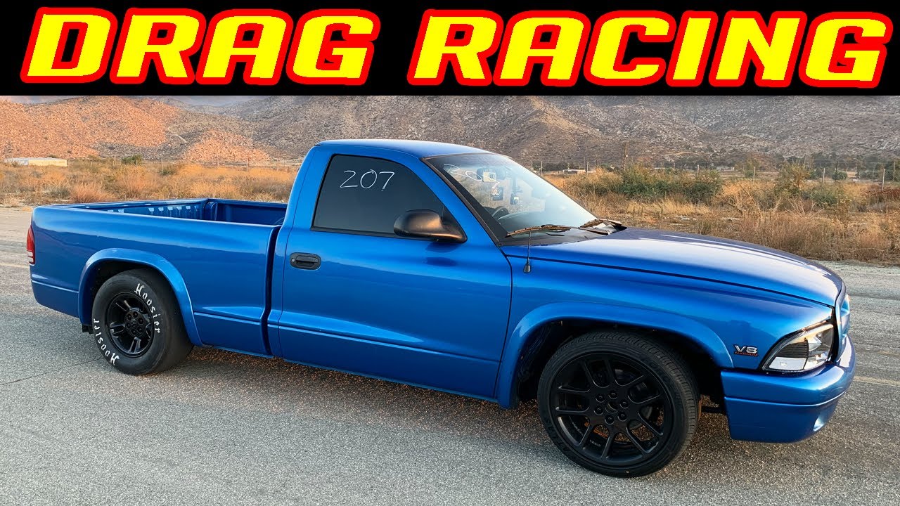 Dodge Dakota R/T Beats RAM 1500 R/T at Drag Races - YouTube