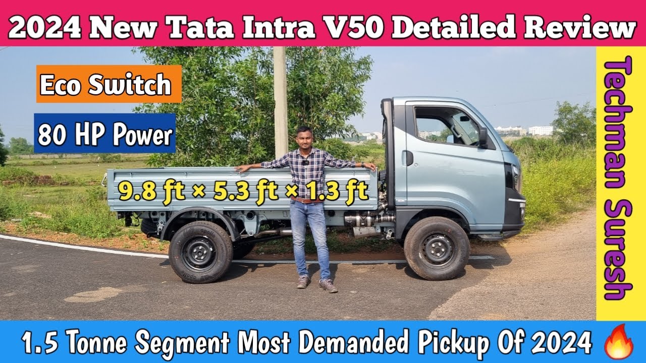 2024 Tata Intra V50 Full Details Review & Driving Experience Test | New ...