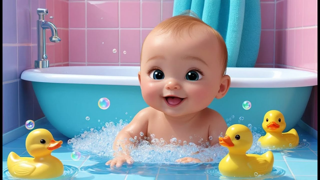 Bath Time Song | Fun and Educational Song for Kids | Nursery Rhymes ...