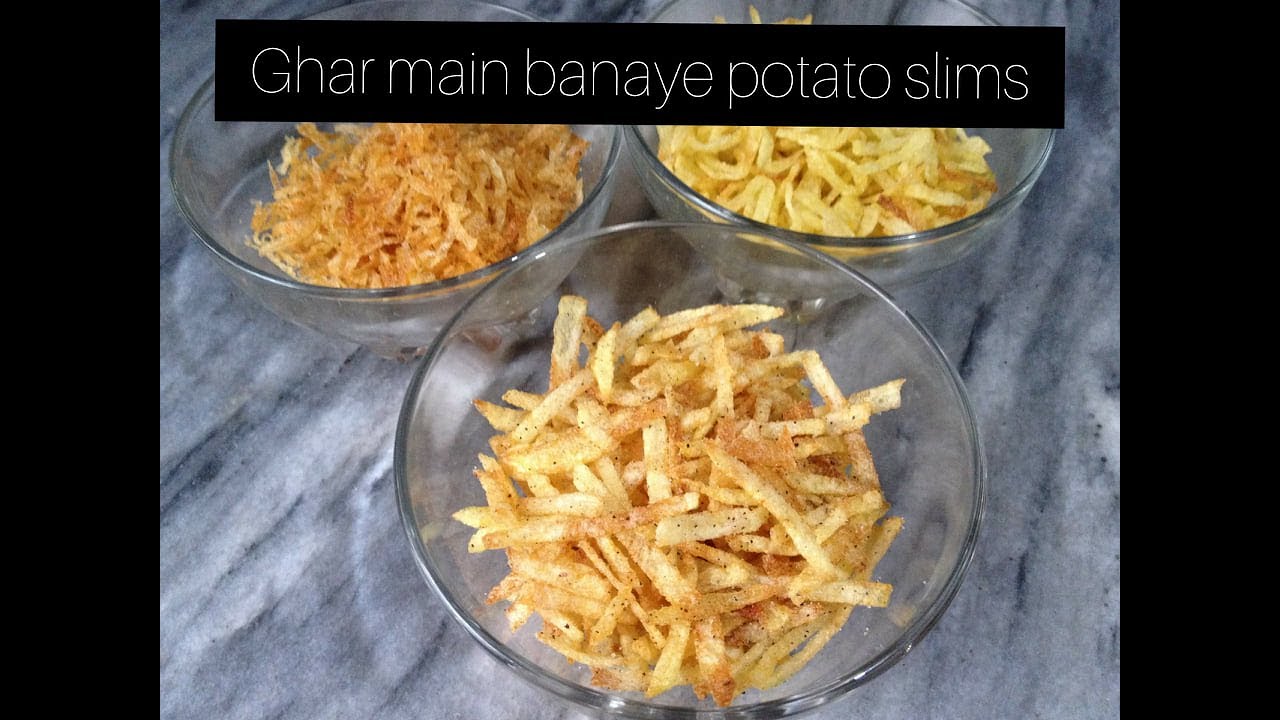 Crispy Fried Potato slims - mazaydar potato slims -3 ways - YouTube