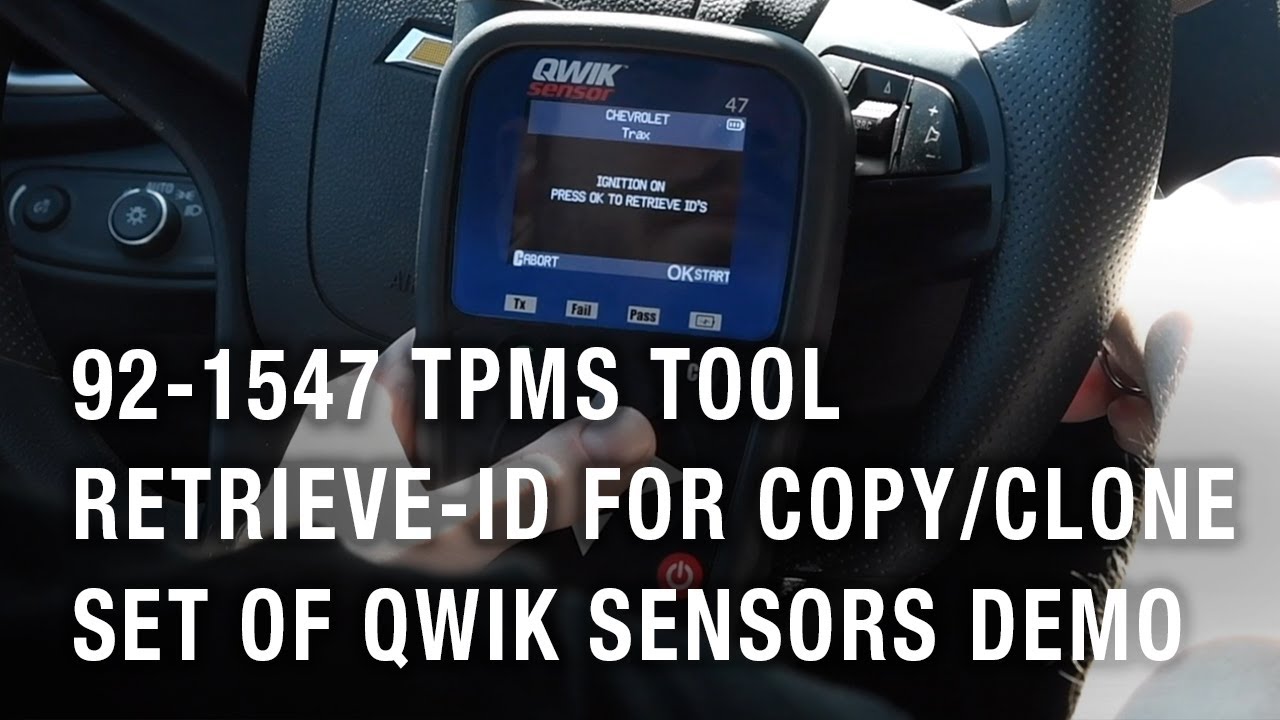 Napa Echlin 92 1547 Tpms Tool Retrieve Id For Copyclone Set Of Qwik Sensors Demo Youtube