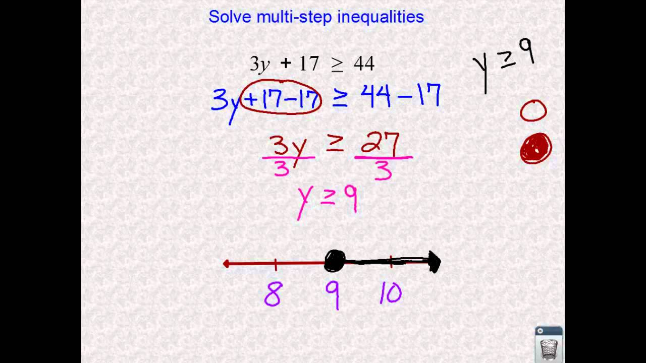 CCSS 7.EE.3 - video 2 - Solve Multi-Step Inequalities - YouTube