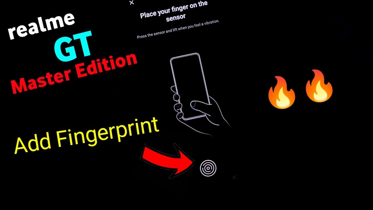 How To Add Fingerprint In Realme GT Master Edition | In Display Sensor ...