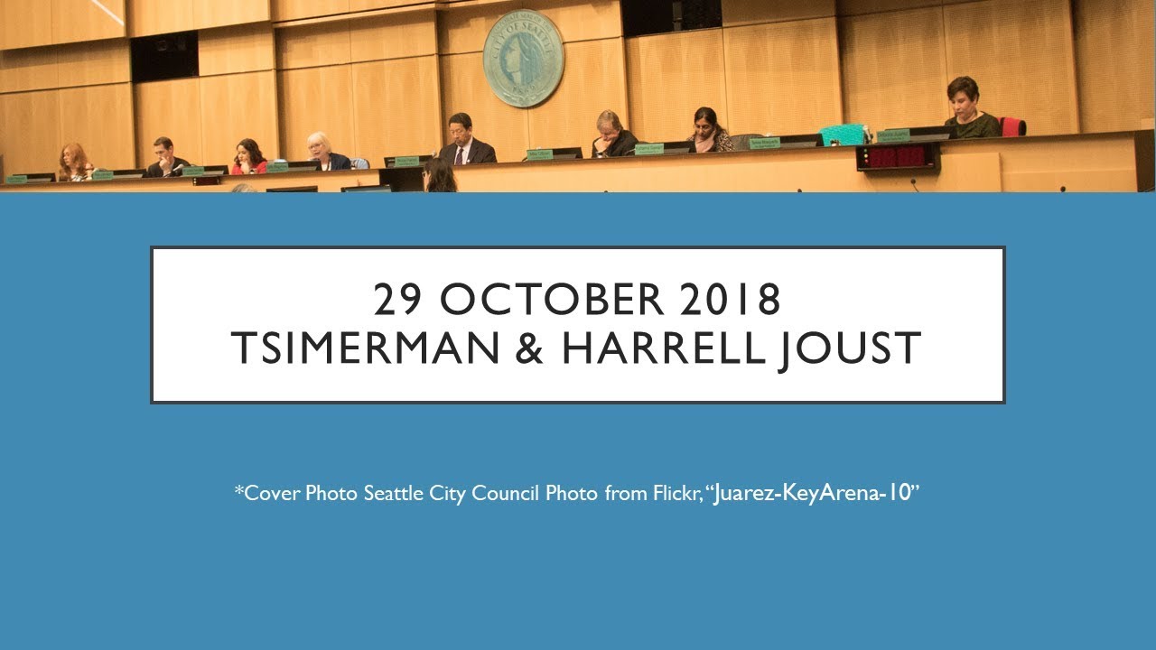 2018-10-29 Tsimerman v Harrell Joust in Seattle City Council - YouTube
