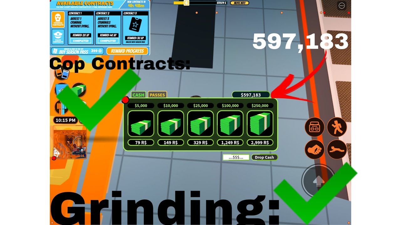 Doing my cop contracts and grinding til I get arrested - YouTube